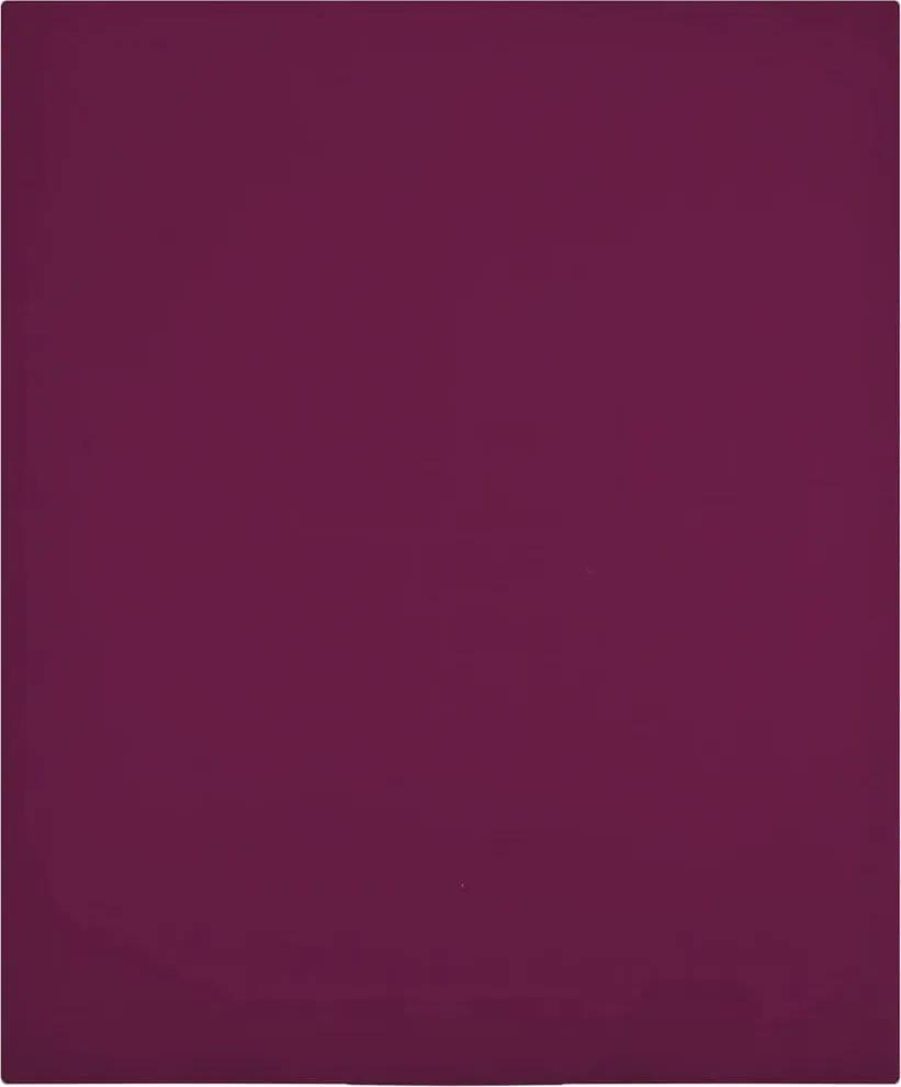 vidaXL Jersey prostěradlo 90x200 cm bavlna [136220] Barva: Černá