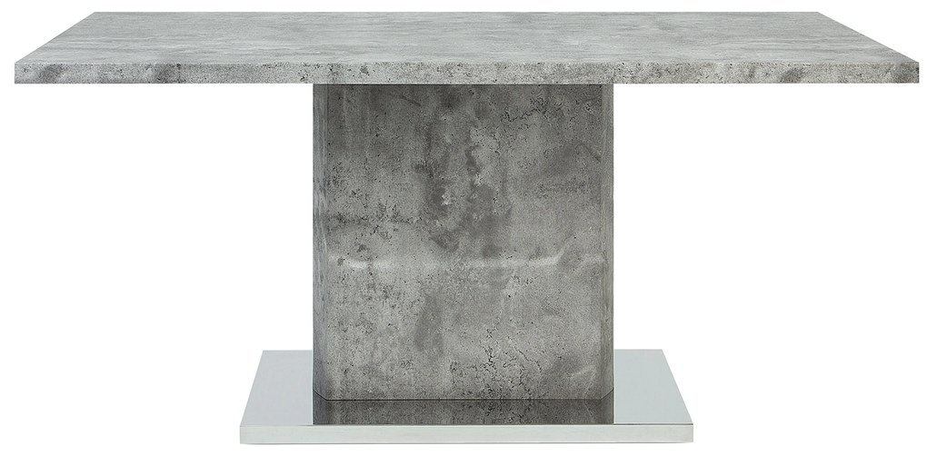 Dřevěný jídelní stůl s betonovým vzhledem PASADENA Beliani