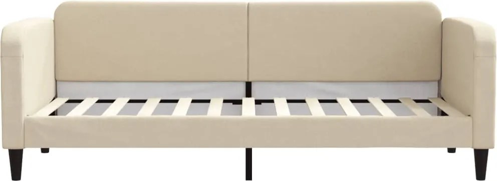 Válenda s přistýlkou a zásuvkami krémová 80 x 200 cm textil 3196851