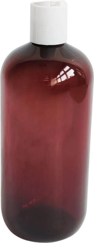 Dávkovač na mýdlo 500 ml hnědý s bílým DISC TOP BELA