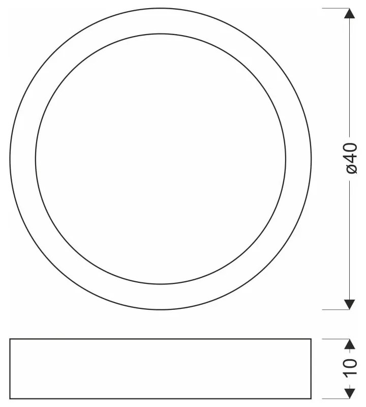 Bílé/v přírodní barvě LED stropní svítidlo ø 40 cm Lazio – Candellux Lighting