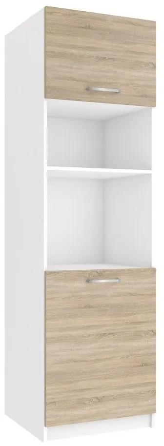 Vysoká kuchyňská skříňka Belini pro vestavnou troubu 60 cm dub sonoma  TOR SSP60/0/WT/DS/0/P