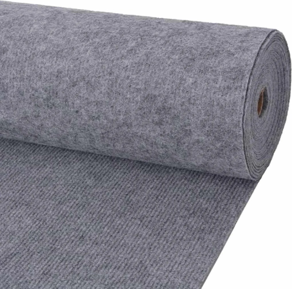 Koberec Šedá 1,2 x 20 m Polyester 331339