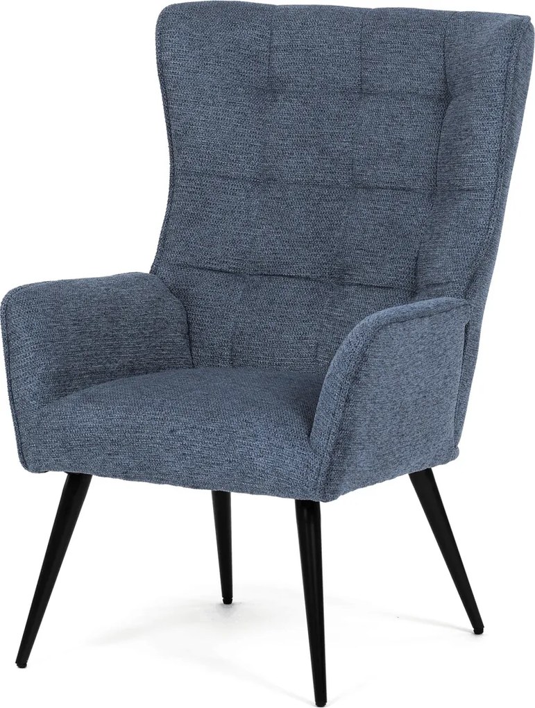 Relaxační křeslo ušák WIPPY - modrá látka