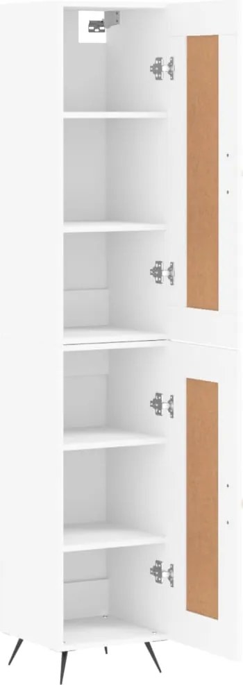 Skříň highboard bílá 34,5 x 34 x 180 cm kompozitní dřevo 3200425