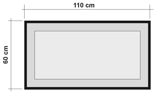 Nástěnné zrcadlo QUANTUM 60x110 cm hnědá/černá