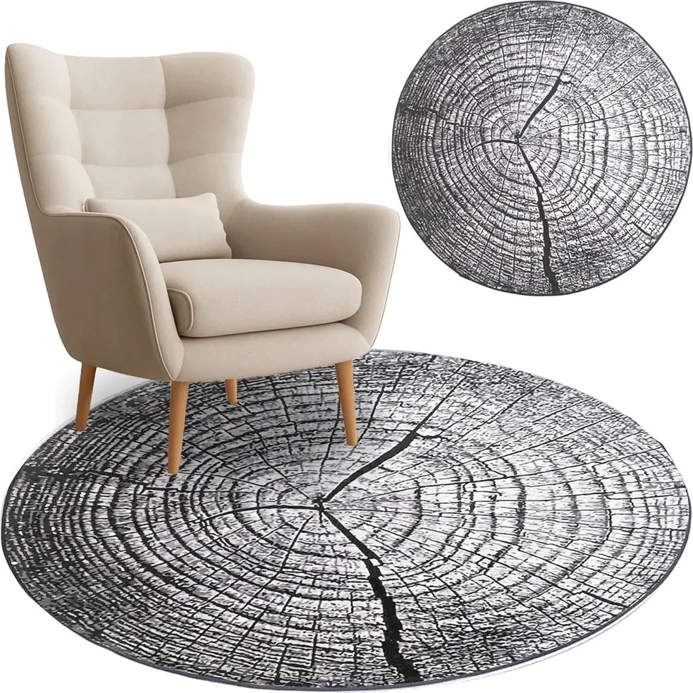 TZ Kruhový vzorovaný koberec Neo Rozměr: 90 cm