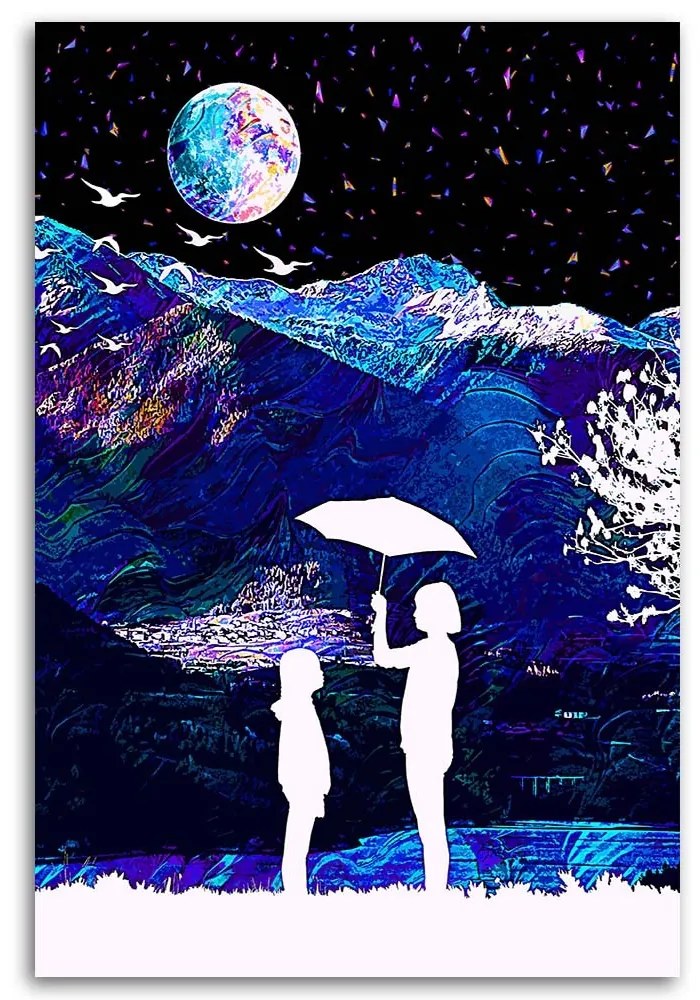Gario Obraz na plátně Deštivý den v horách - Gab Fernando Rozměry: 40 x 60 cm