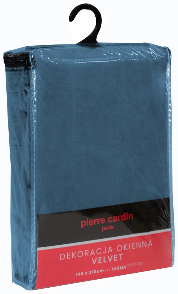 ZATEMŇOVACÍ ZÁVĚS NA PÁSCE PIERRE CARDIN SIBEL 140X270 CM MODRÁ