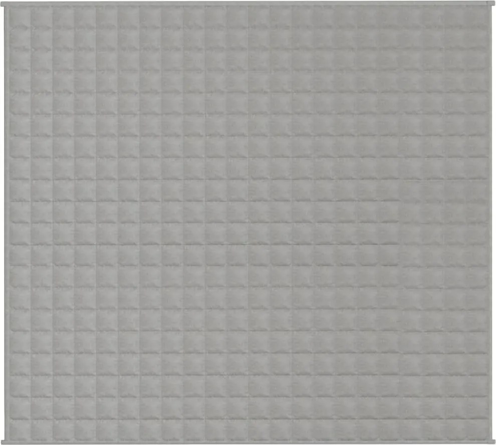 Zátěžová deka šedá 200 x 230 cm 13 kg textil 3154788