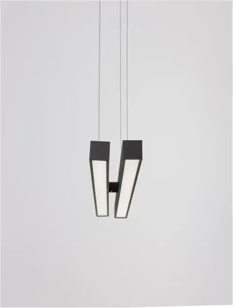 LED lustr X-Line 100 černé