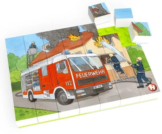 Dětské puzzle Hubelino Hasičská jednotka