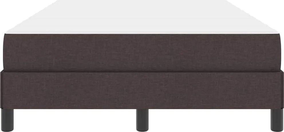 Postel s boxspringem Tmavě hnědá 120 x 190 cm textil 3398475