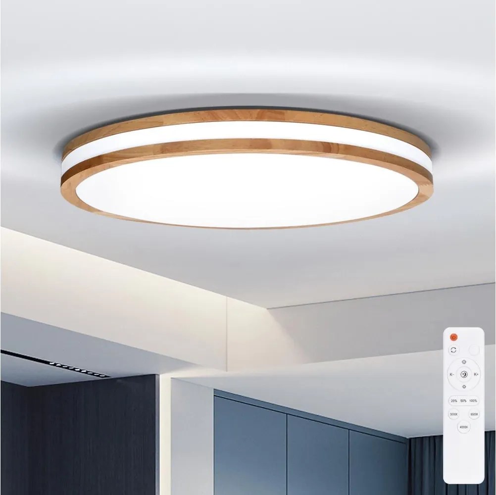 Brilagi-LED Stmívatelné svítidlo MOLINA LED/72W/230V 3000-6500K dub pr. 78 cm+DO