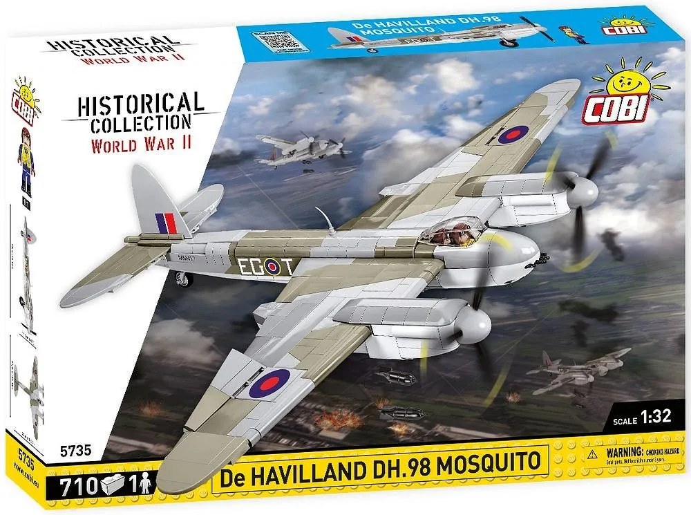Cobi 5735 britský letoun de havilland dh.98 mosquito