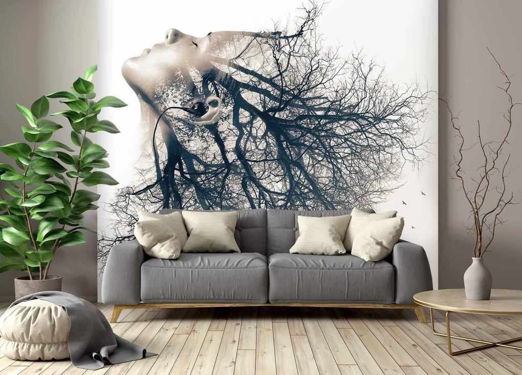 Malvis ® Tapeta Dvojexpozice žena strom Vel. (šířka x výška): 432 x 290 cm