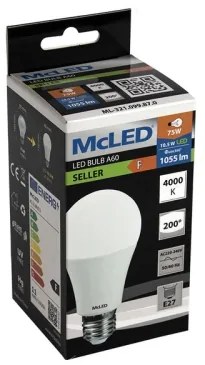 LED žárovka E27 McLED 10,5W (75W) neutrální bílá (4000K) ML-321.099.87.0