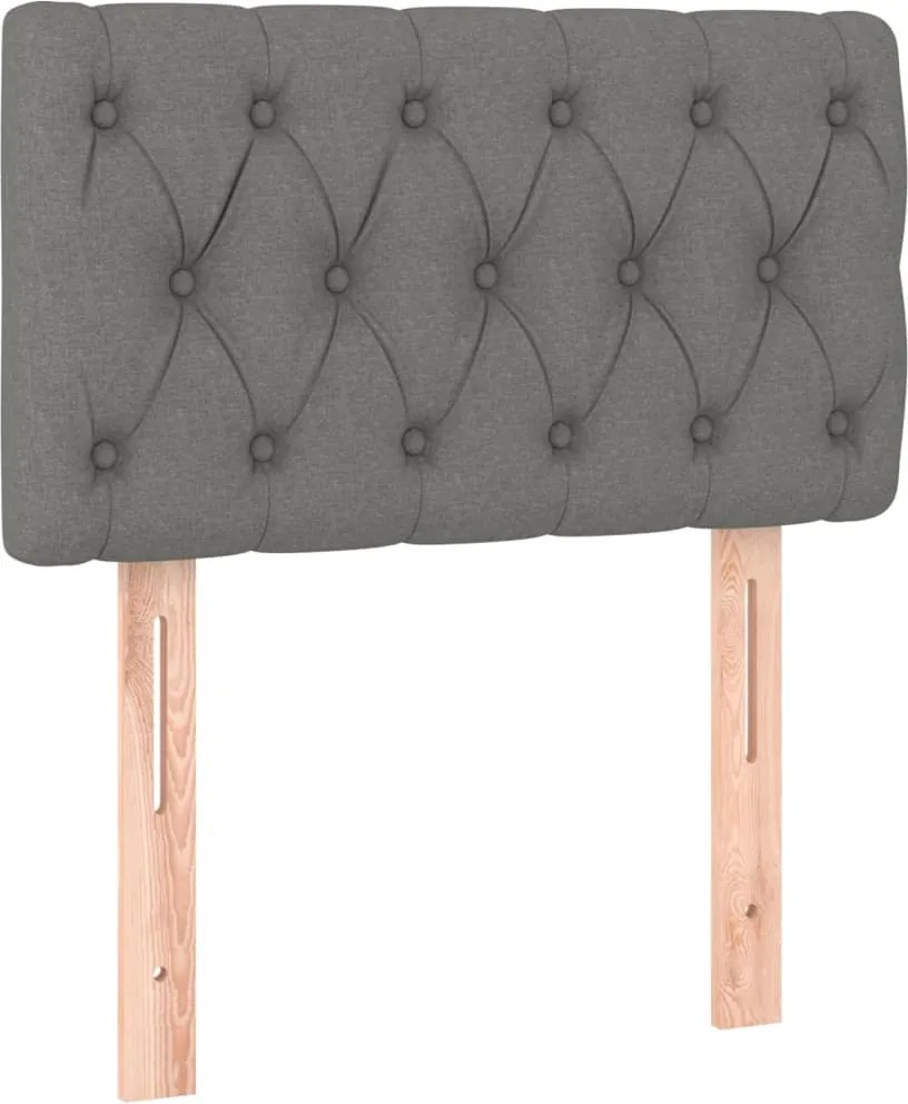 Box spring postel s matrací tmavě šedá 80 x 200 cm textil 3130466