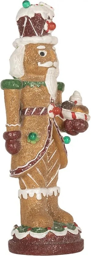 Perníkový LED Louskáček Gingerbread Nutcracker - 13*10*31 cm / 3*AAA