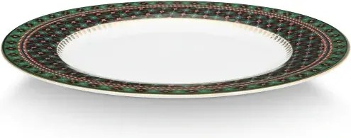 Pip Studio Berry Blues talíř Ø26,5cm, zelený (Talíř na hlavní chod)