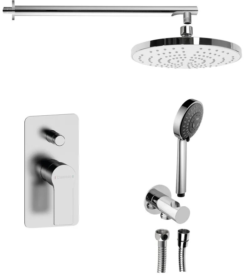 Sapho Sapho, PAX podomítkový sprchový set s pákovou baterií, 2 výstupy, chrom, XA42-01
