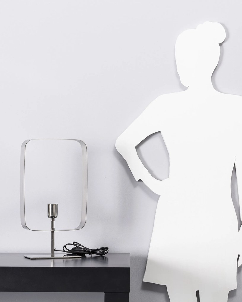 Stolní lampa Theo Silver výška 46 cm