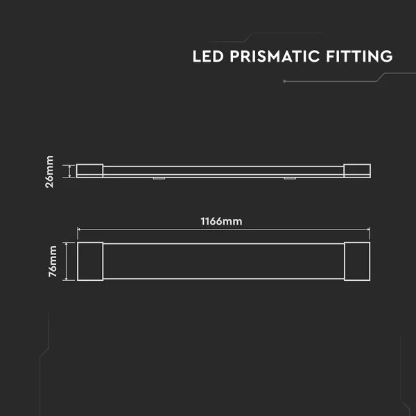 LED Podlinkové svítidlo LED/40W/230V 3000K 116 cm