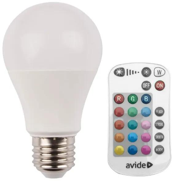 Chytrá LED žárovka  E27 9,7W RGB+W, stmívatelná, s dálkovým ovládáním, ekv. 60W, 3 roky