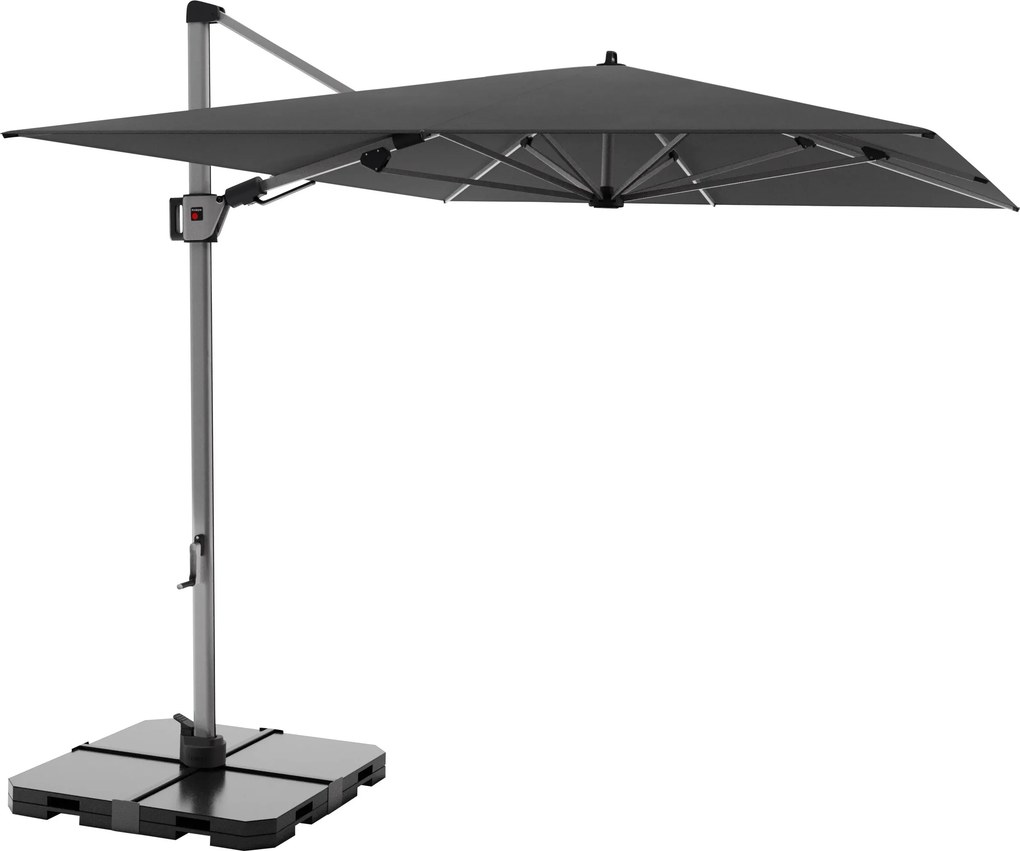 Knirps HYPERION 330 x 240 PRESTIGE - luxusní výkyvný zahradní slunečník s boční tyčí