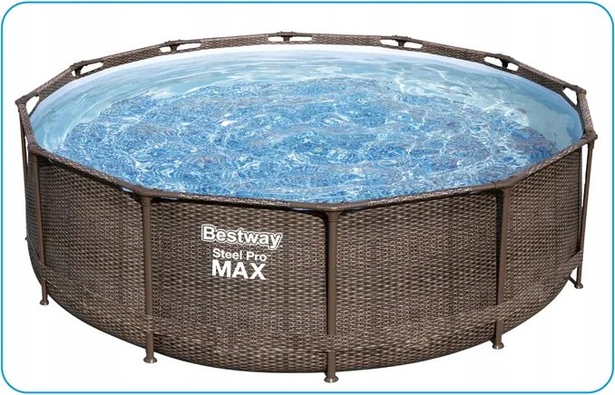 Bazén Power Steel Rattan - 366 x 100 cm, kartušová filtrace | Bestway