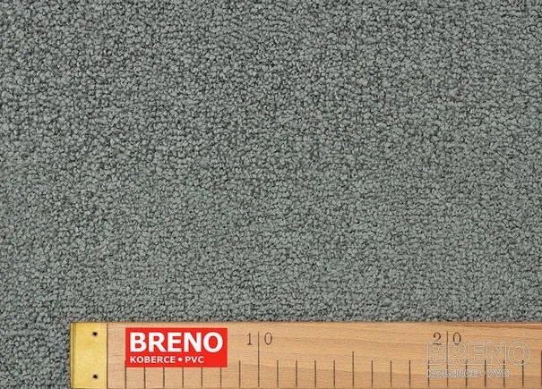 Breno Metrážový koberec OMNIA 97 – tmavě šedý, šíře 500 cm, Šedá
