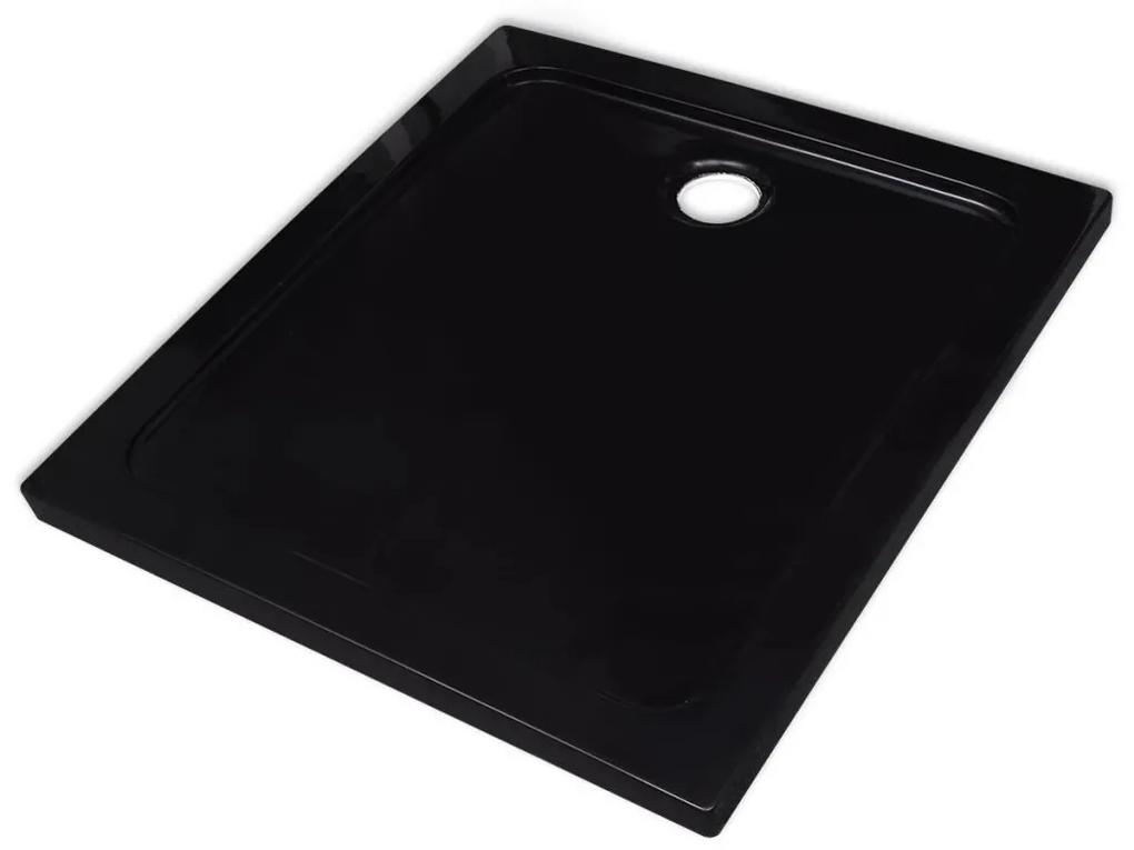 Čtvercová ABS sprchová vanička - černá | 80x80 cm