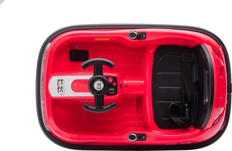 LEAN CARS Bateriové vozidlo GTS1166 LED světla dálkové ovládání červené