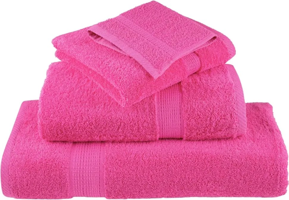 Premium ručníky SOLUND 2 ks růžové 30 x 50 cm 600 g/m² 137518