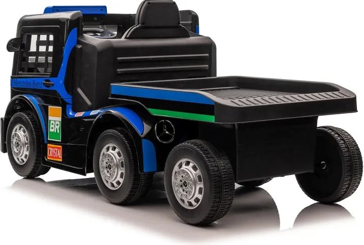 LEAN CARS Elektrické autíčko Mercedes s návěsem XMX622B, LCD, tmavě modré
