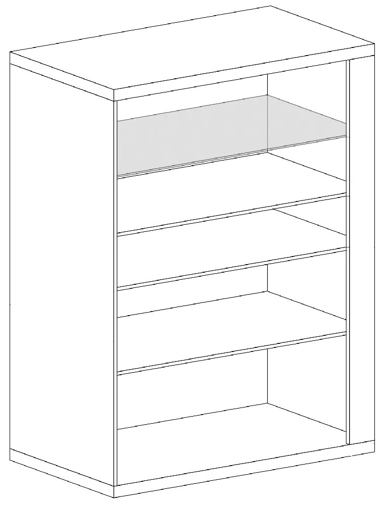 Obývací stěna Natural - sestava B - dub ribbeck