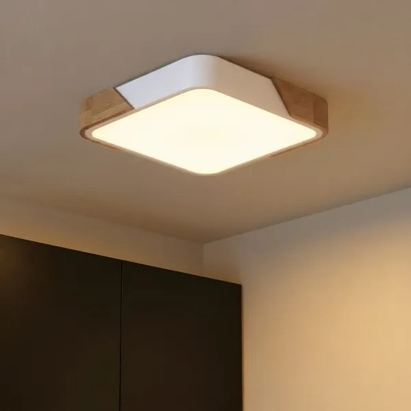 Brilagi - LED Stmívat. svítidlo PILANA LED/48W/230V dub/bílá 42x42 cm + DO