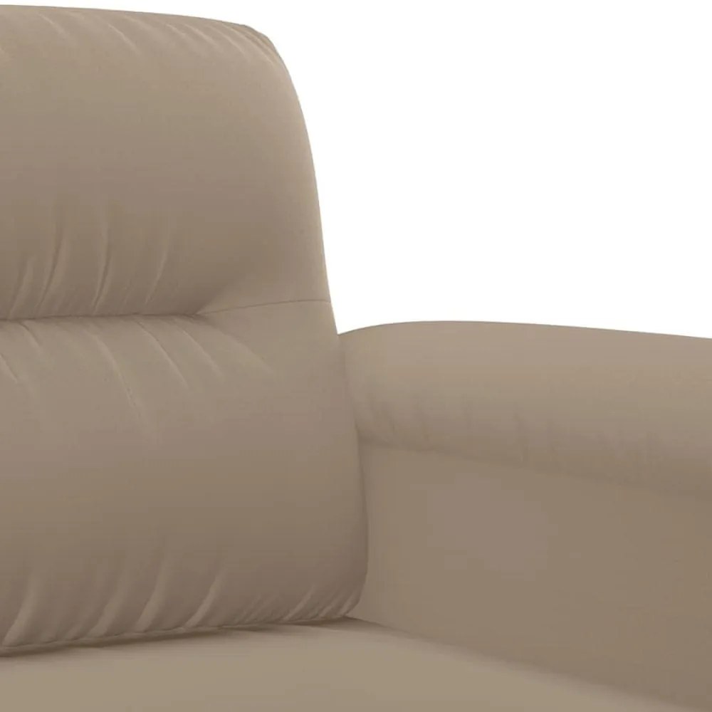 Petromila 2dílná sedací souprava s polštáři taupe tkanina z mikrovlákna