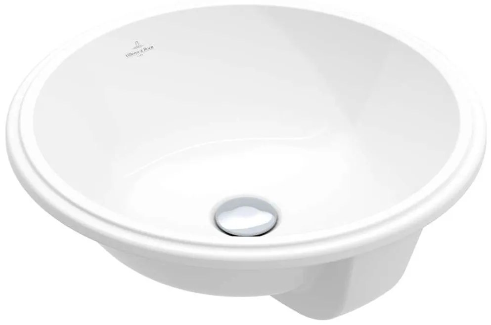 Villeroy & Boch Architectura - Vestavné umyvadlo, průměr 40 cm, s přepadem, alpská bílá 5A754501