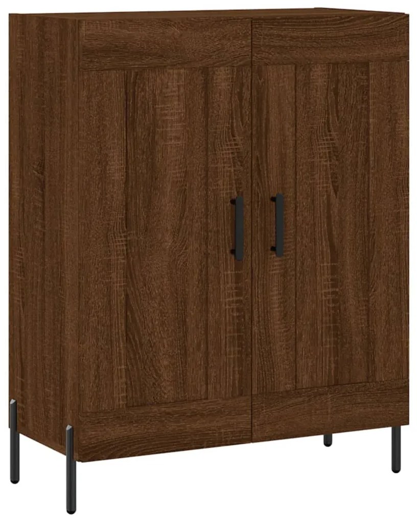 Skříň highboard hnědý dub 69,5 x 34 x 180 cm kompozitní dřevo - Default Title