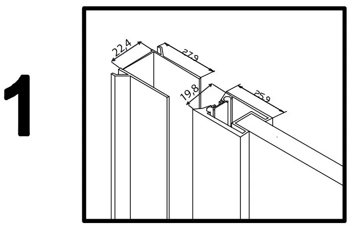 BPS-koupelny Čtvercový sprchový kout HYD-SK13A 80x80 černá/transparent + vanička HYD-SSV-ST02A bílá