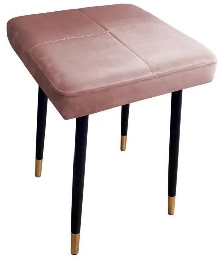 Kovová stolička Vigy černo-zlatá podstava Magic velvet 58