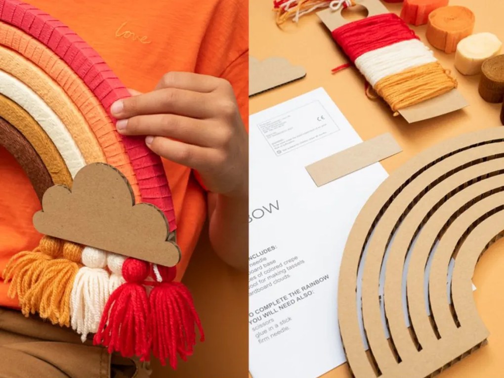 Koko Cardboards DIY Rainbow Sunset