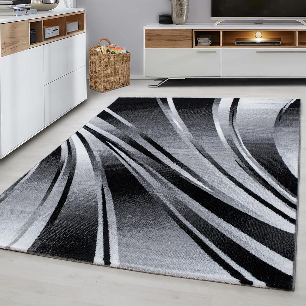 Ayyildiz Kusový koberec PARMA 9210, Černá Rozměr koberce: 140 x 200 cm