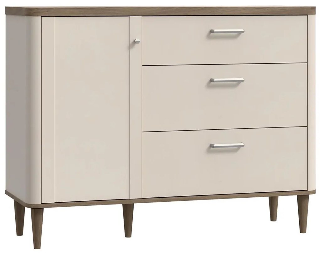 Komoda se zásuvkami VIRO hnědá/béžová LCTK221L-M861