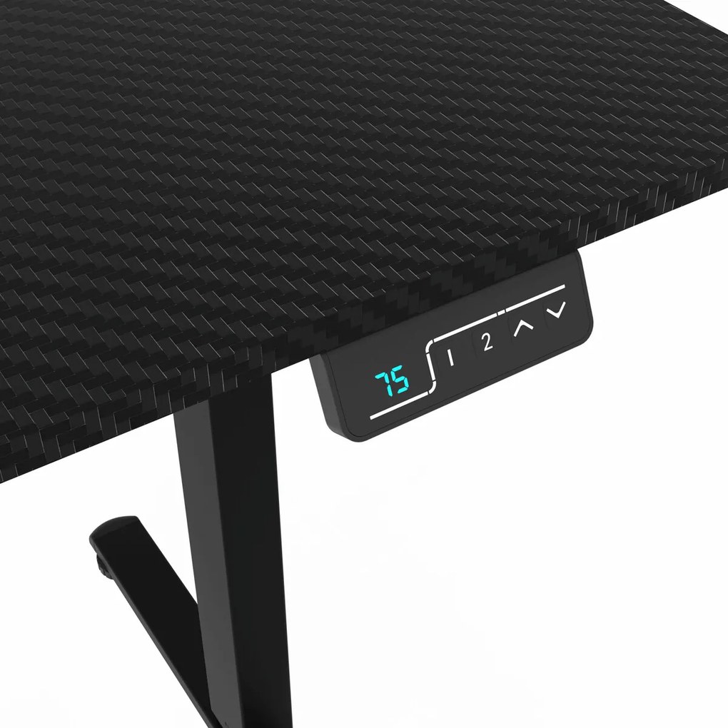 Autronic Ergonomický stůl s plynulou regulací výšky LT-H2210 120x60 cm Odstín: Carbon - černá