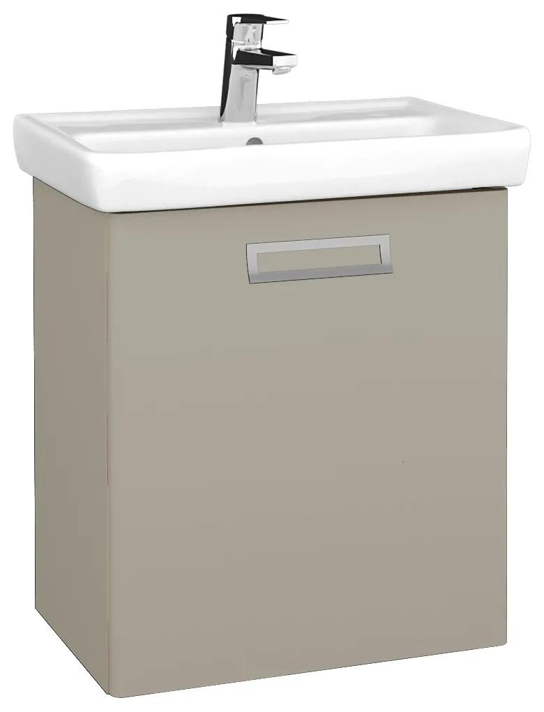 Dřevojas Koupelnová skříň DOOR SZD 55 Varianta: N01 Bílá lesk / Úchytka T01 / D05 Oregon / Pravé