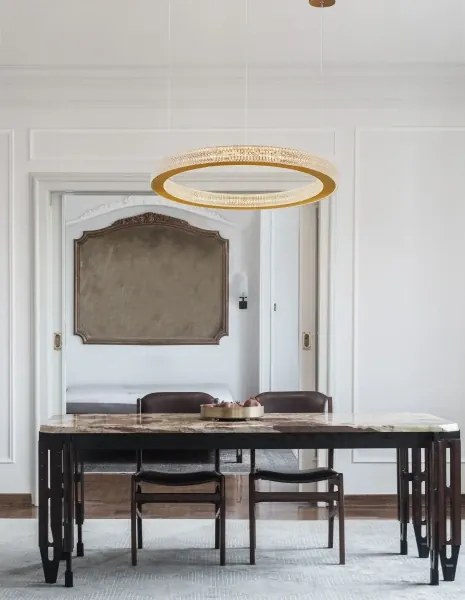 LED lustr Fiore 40 zlaté
