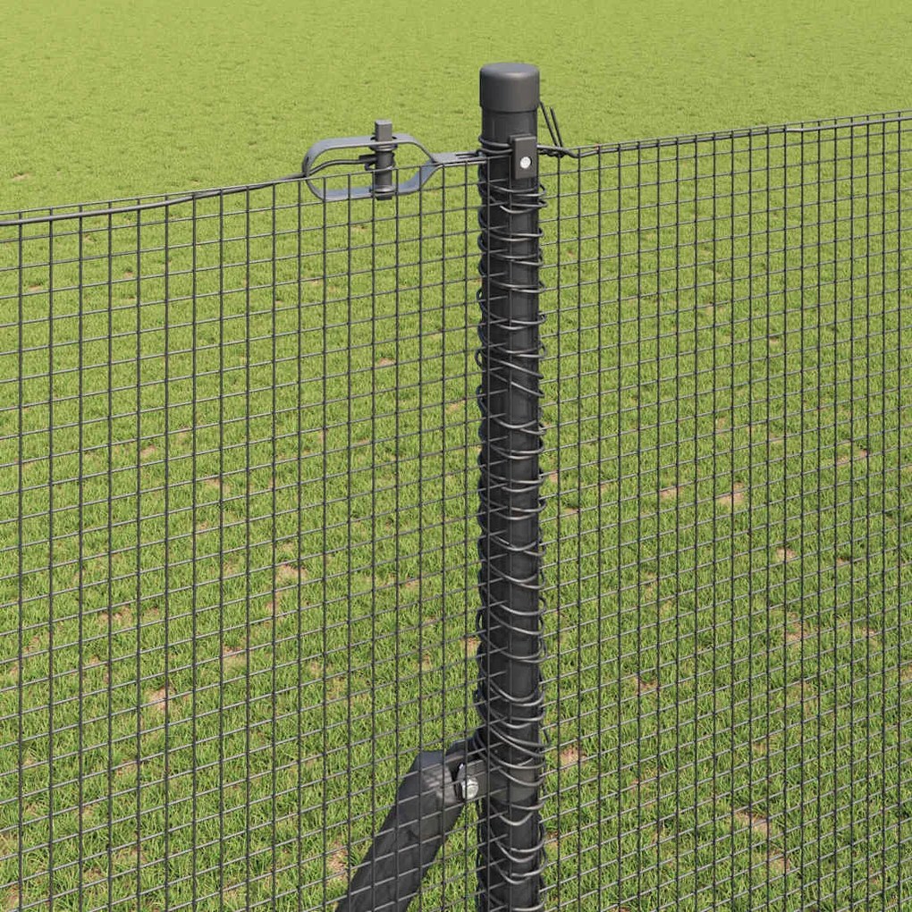 Zemní upevnění svařované drátěné ploty 10 x 1,5 m Šedá Síťovina 3351820