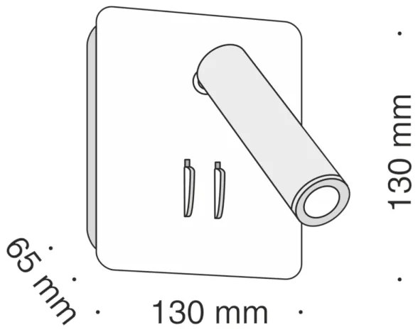 Maytoni C175-WL-01-6W-B - LED Nástěnné bodové svítidlo IOS LED/9W/230V černá